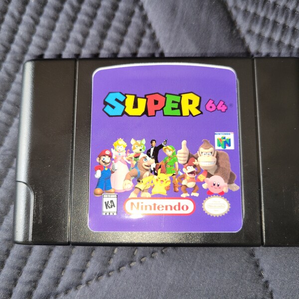Nintendo 64 N64 Game Cartridge Spine Label - Etsy