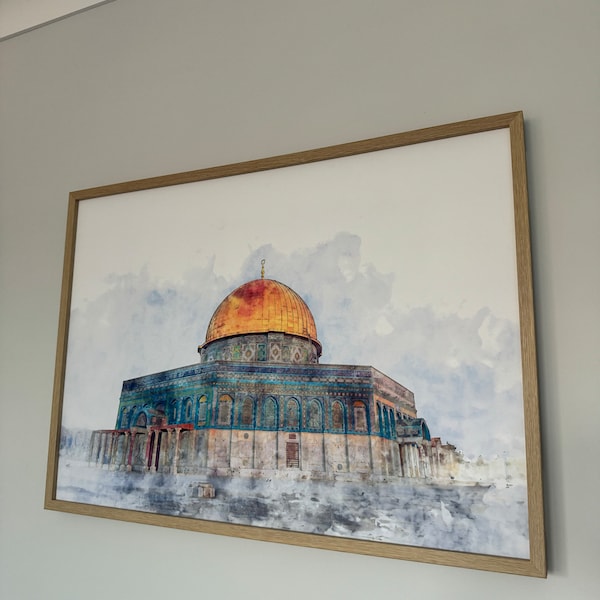 Palestine Wall Art Set, Palestine Map, Islamic Poster Print, Al Aqsa ...