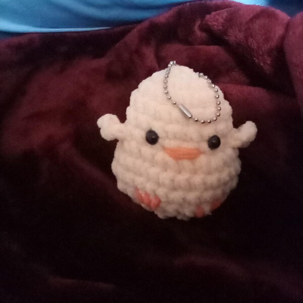 Handmade Chicken Crochet Keychain, Amigurumi Chicken, Crochet Baby ...