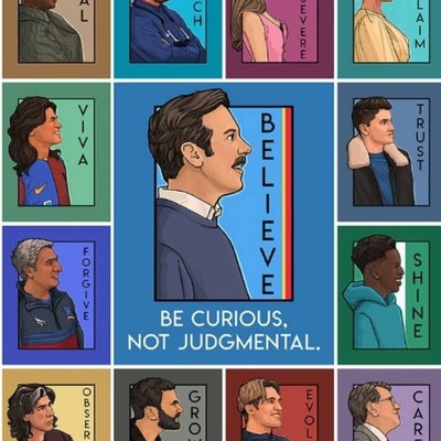 Be Curious, Not Judgemental Collage Medium Print - Etsy