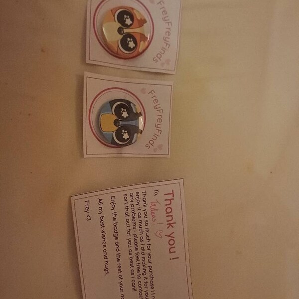 Blue and Orange Dog Inspired Art 32 Mm Pin Button Badge - Etsy