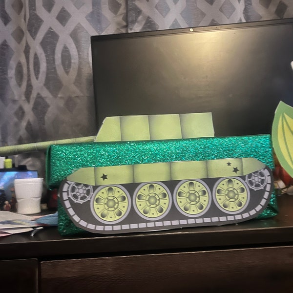 Tank Valentine Box Kit | DIY Printable Box Decor Kit for Valentine's ...