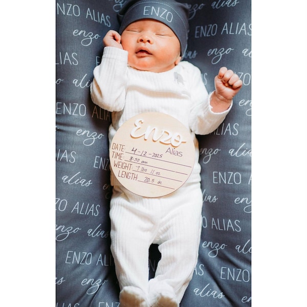 Farm Birth Stat Sign, Baby Birth Stat Sign, Hospital Bassinet Sign ...