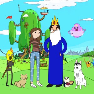 FREE PRINT & SHIPPING Adventure Time Custom Portrait | Etsy