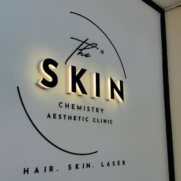 Business Logo Sign, Lit Sign, Push Through Cabinet Signs, 3D Metal Sign ...