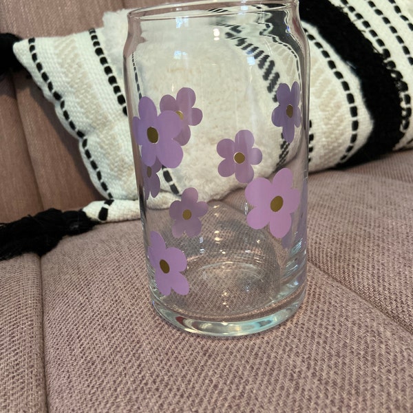 Flower Glass Cup - Etsy