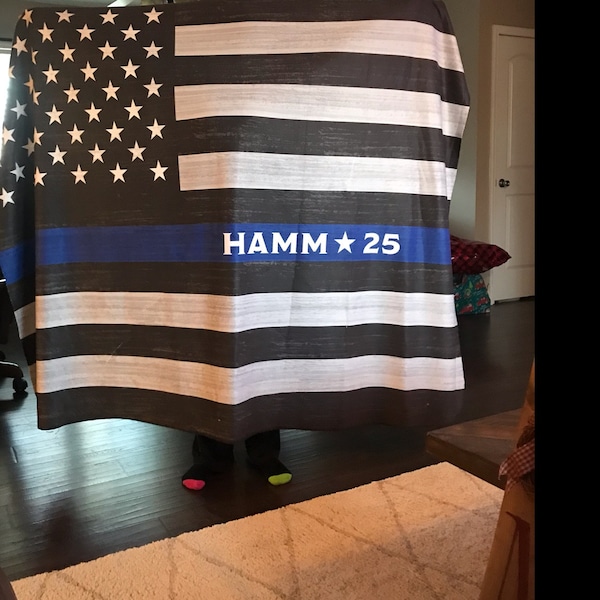 Thin Blue Line Blanket Custom | Police Officer Blanket | Law ...