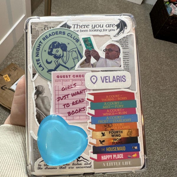 Retro Bookish Kindle Insert Printable, I'm Fully Booked Cute Funky ...