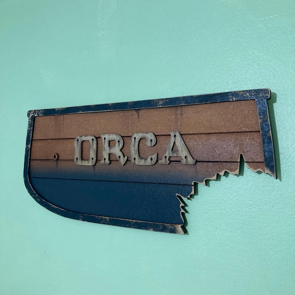 Orca Sign / Jaws Sign - Etsy