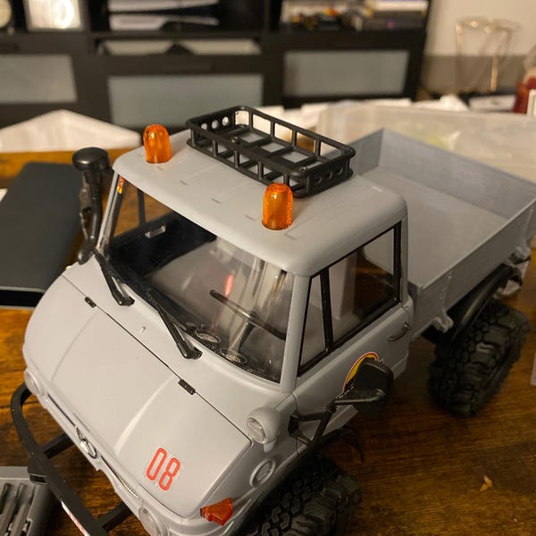 Axial Scx24 Gladiator Body Armor/exocage With Lightbar - Etsy