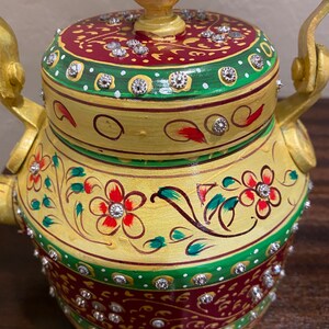 Hand Painted Tea Set for Serving Tea Indian Tea Pot, Tea Set, Tea ...