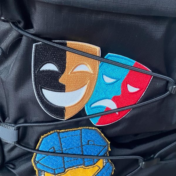 Patch Party Club, Theater of Emotions "comedy and Tragedy Emblem" (1-pc ...