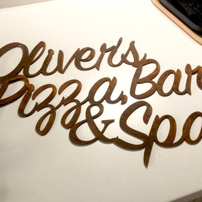 Custom Sign / Rusty Metal Sign / Bespoke Garden Sign / Rustic Garden ...