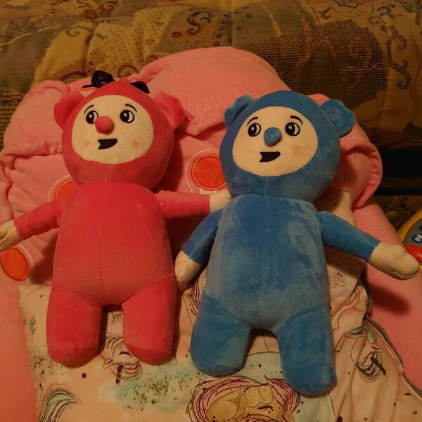 Cuddlies Tickles Purple Bear Baby TV Inspired Soft Plush Handmade Toy ...