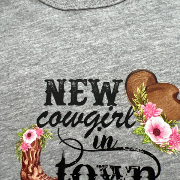 New Cowboy in Town Bodysuit, Cowboy Rodeo Baby Bodysuit, Cute Rodeo Toddler Shirt, My First ...