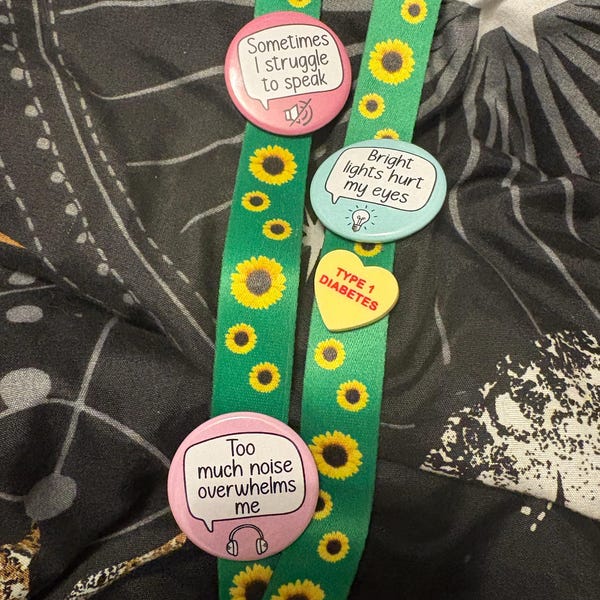 ADHD Badge Set | INCLUDES 6 Badges | Badge Packs - ADHD Gift - Etsy