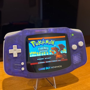 Clear Red Nintendo Game Boy Advance GBA SP Ips MOD Adjustable ...