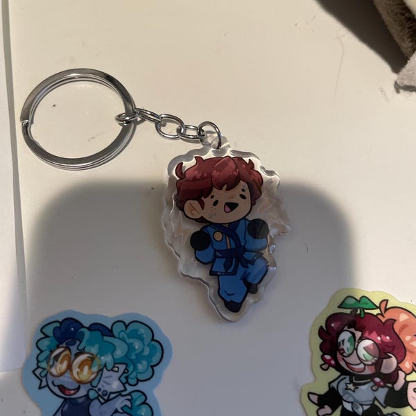 Smol Ninja Go Acrylic Keychains - Etsy