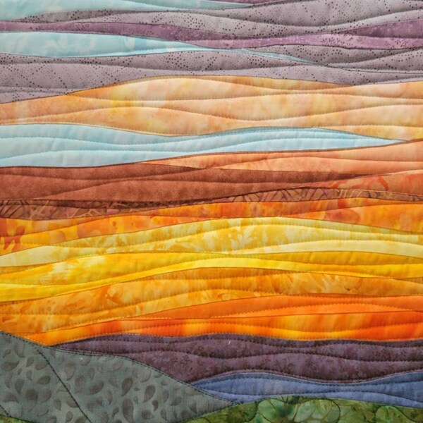 Abstract Landscape 40 Wall Quilt, Art Quilt, Wall Hanging - Etsy