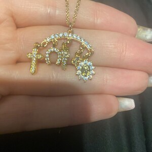 Good Luck Italian Mano Cornuto Hand Amulet Charm CZ Bling Protection ...