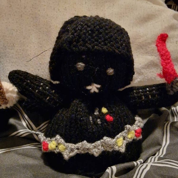 KNITTING PATTERN - Darth Vader Orange Cover or 14 Cms Toy - Etsy