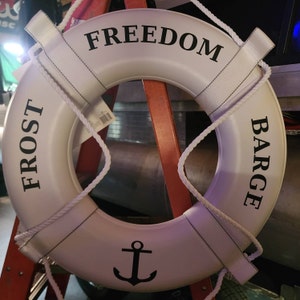 Custom Life Ring USCG Life Ring Boat Wedding Custom Boat Decor ...