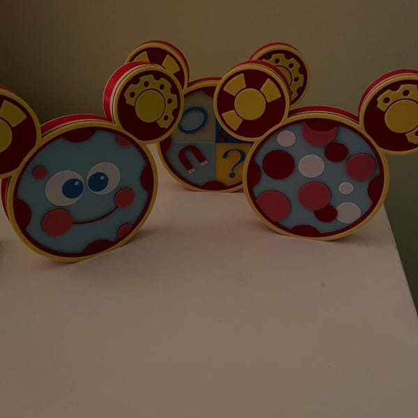 Mickey’s Clubhouse Toodles 3d-printed Standing Figures – Face, Circles ...