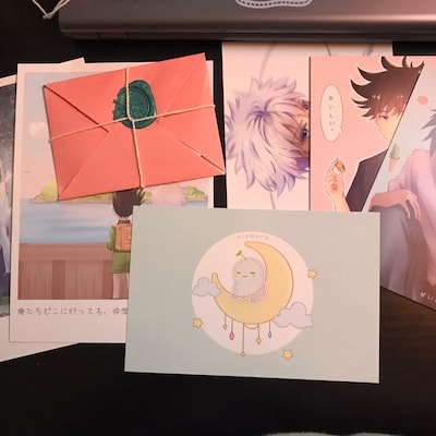 Aesthetic Anime Postcard Prints: Anime Prints, Minimalist Art Prints - Etsy