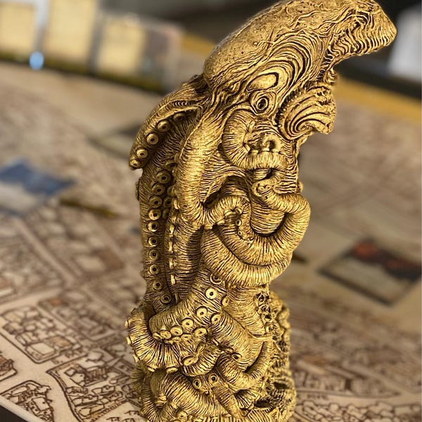 Cthulhu Myth Altar.h.p.lovecraft .bone Painted Ver. - Etsy