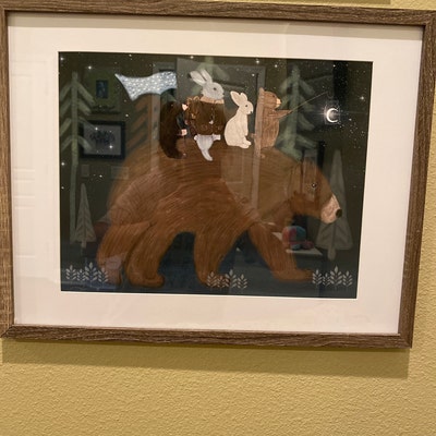 The Moon Bear. Nursery Art, Children's Wall Art, Neutral Nursery Art ...