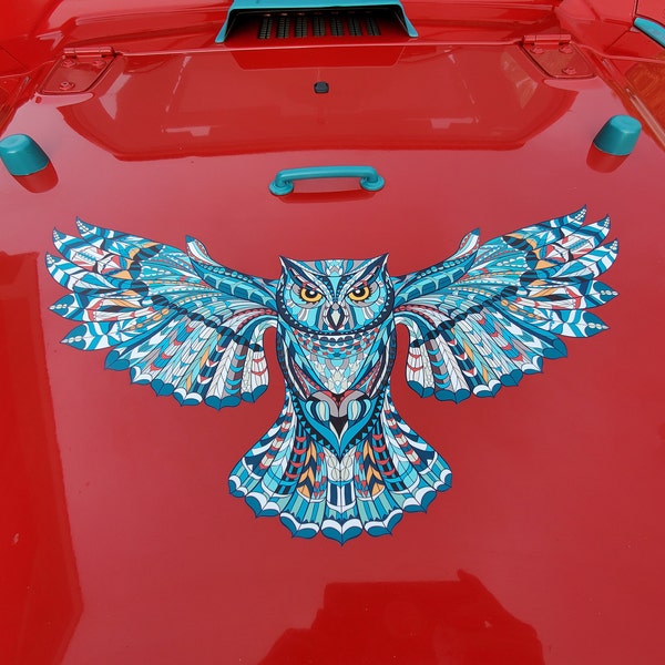 Flying Owl Vinyl Decal | Laptop Decal MacBook Decal Owl Decal Owl ...