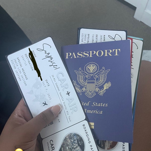 Editable Boarding Pass Template, Printable Airline Ticket, Canva ...