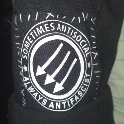 Sometimes Antisocial-punk Patches-punk Bands-punk Accessories-antifa ...