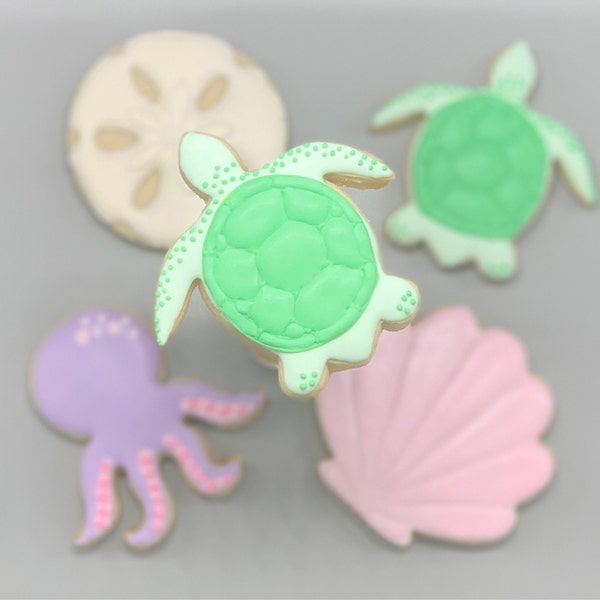 Sea Turtle Cookie Cutter - Animal Cookie Cutters - Fondant Cutters ...