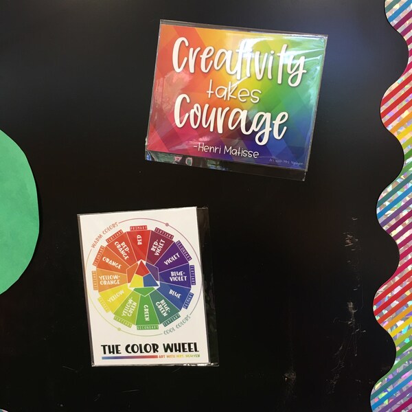 Creativity Takes Courage Magnet, Art Teacher Magnets, School Magnet ...