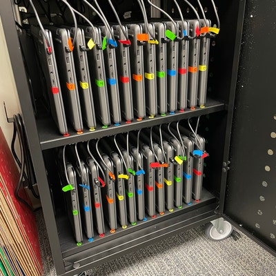 Classroom Laptop Label for Classroom Organization With Color Coded ...