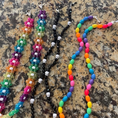Primary Colors Kandi Flower Belt Chain - Etsy