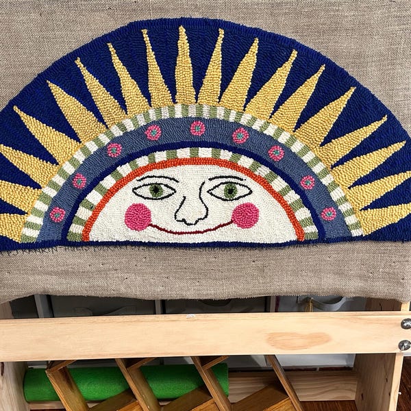 50 Bright Emerald Green Felted Rug Hooking or Punch Needle Wool Fabric ...