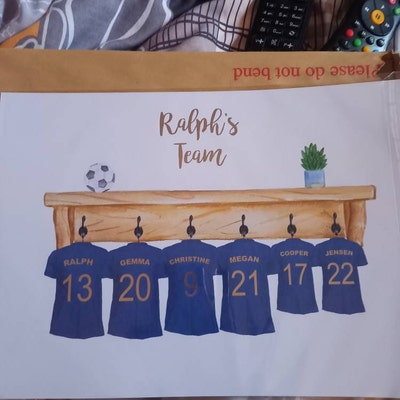 Fathers Day Football Gift Fathers Day Print Football Print Daddy Number ...