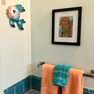 Mid Century Modern Eames Retro Print From Original Painting Googie ...