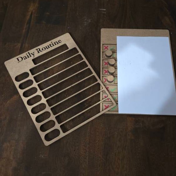 Sliding Wooden Checklist Board - Handmade Wood to Do List ...