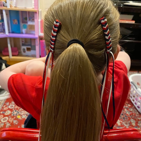 80s Retro Barrettes in Neon Pink and Purple Grosgrain Ribbon | Retro ...