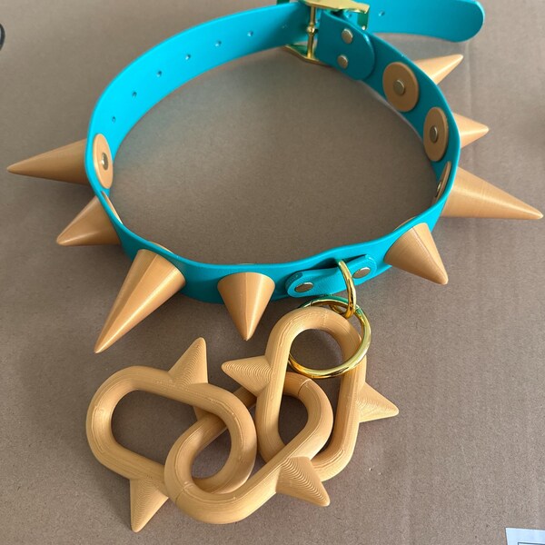 Aroace Chunky Spike Collar | Fursuit Collar | Cosplay Collar | Costume ...