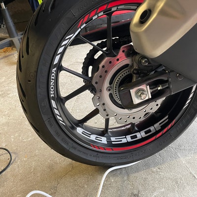 BMW S1000RR Wheel Decals Set S1KRR Sticker Rim Set S 1000RR Fluorescent ...