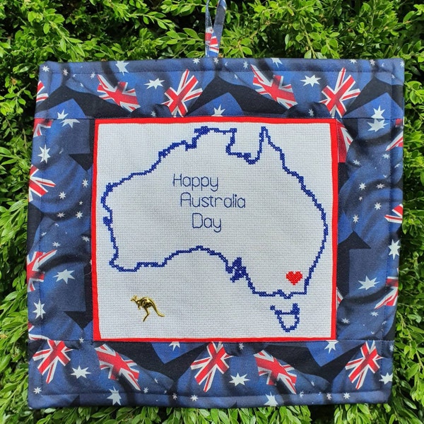 Australia Map Cross Stitch Pattern. Australia Embroidery Pattern ...