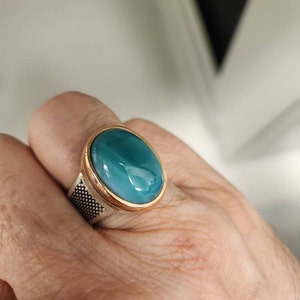 Modern Men's Ring, Shiny Silver Men Ring, Mens Handmade Ring, Men's ...