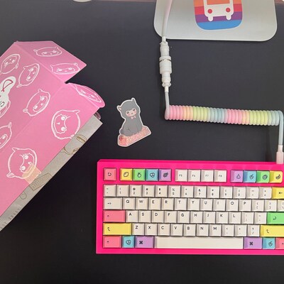 Custom Coiled Keyboard USB Cable GMK Striker - Etsy