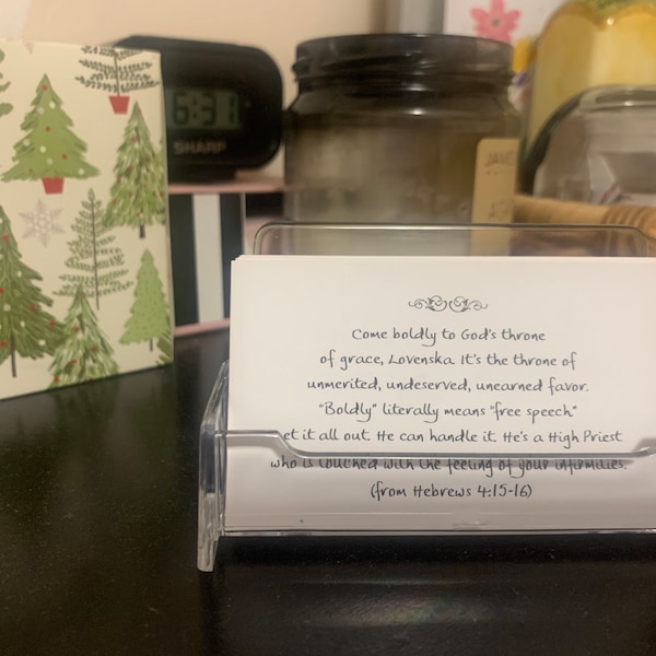 Personalized Scripture Cards, Small Set - Etsy