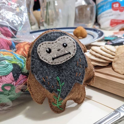 PDF Sewing Pattern for Felt Yeti and Sasquatch, Mini Felt Plush Bigfoot ...