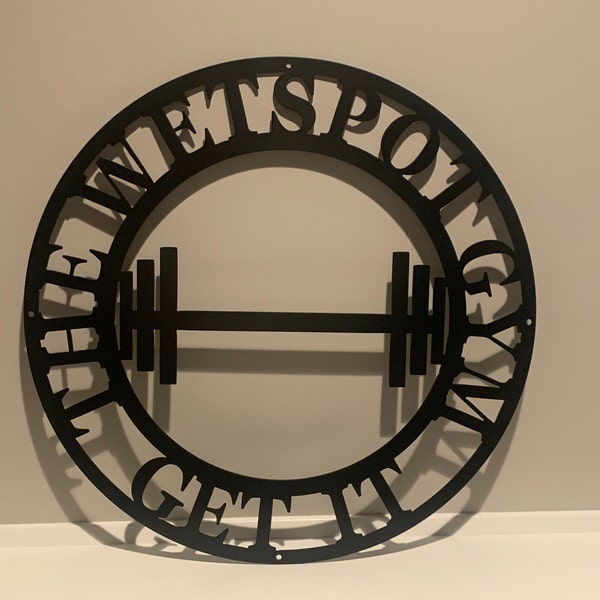 Custom Gym Sign, Home Gym Sign, Personalized Gym Sign, Home Gym Décor ...